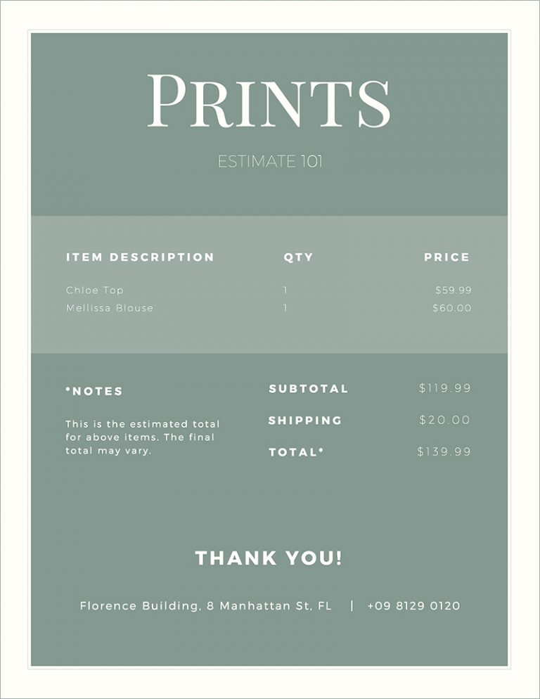 15 Simple Estimate Templates For Your Business